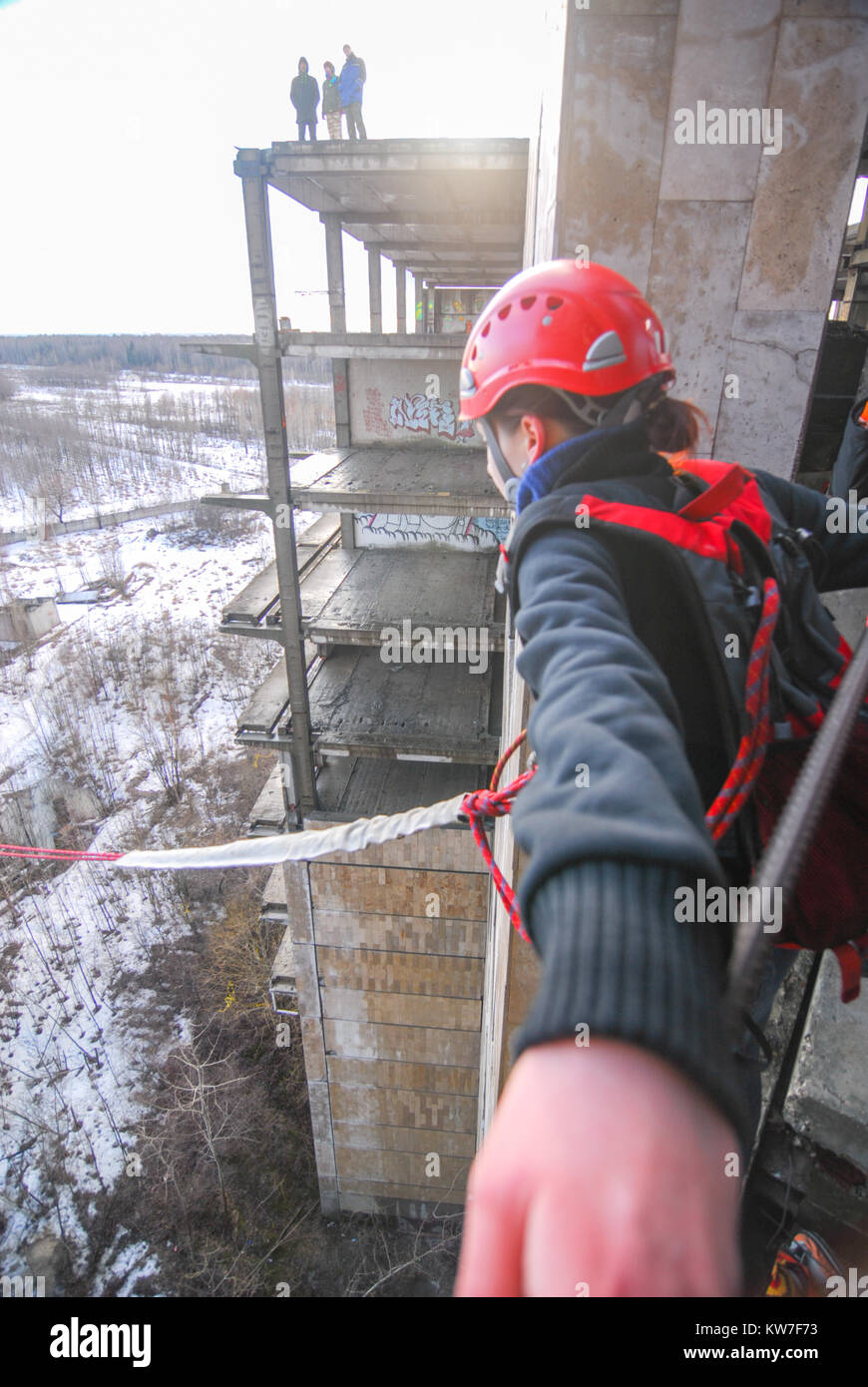 Rope jumping event Stock Photo - Alamy