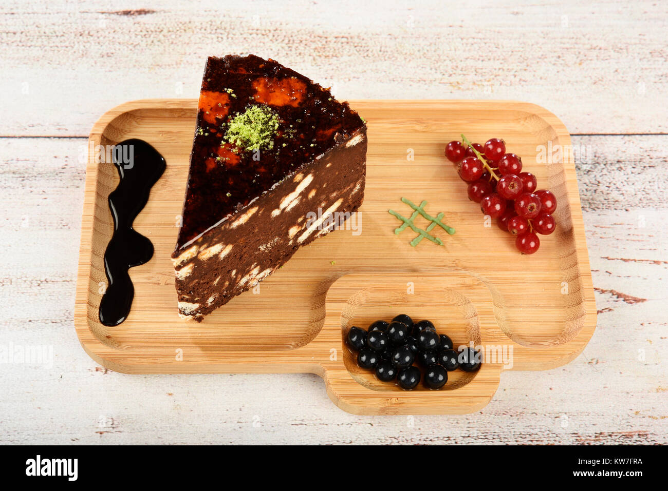 Fresh chocolate cake Stock Photo - Alamy