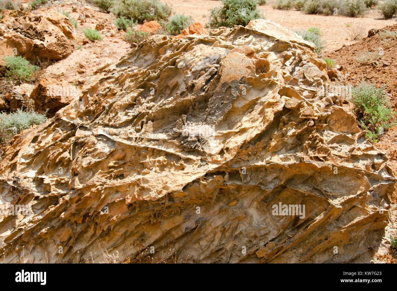 Erosion Pattern on Rock Stock Photo - Alamy
