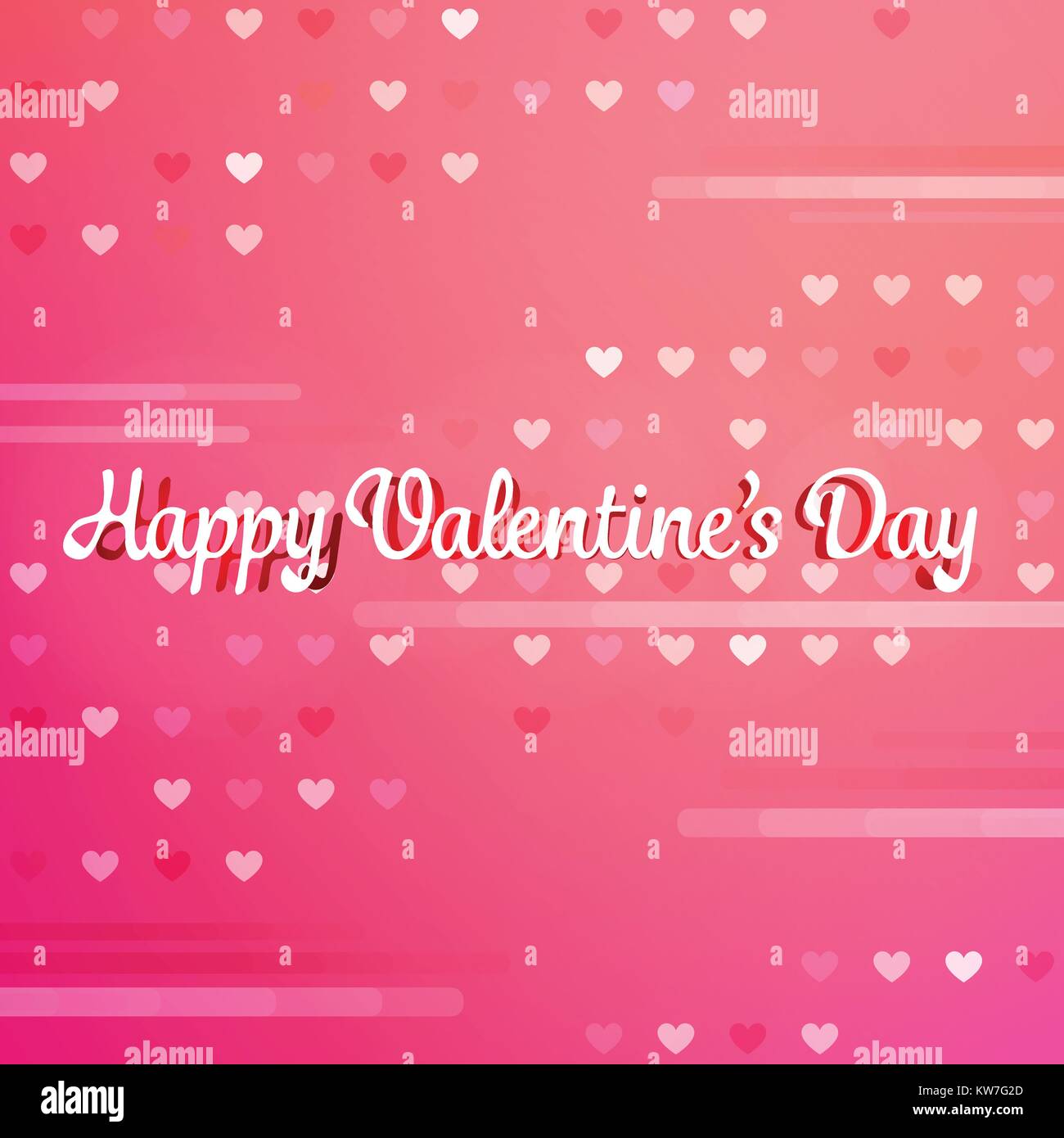 Pink Valentine background with text, illustration vector eps10 Stock ...