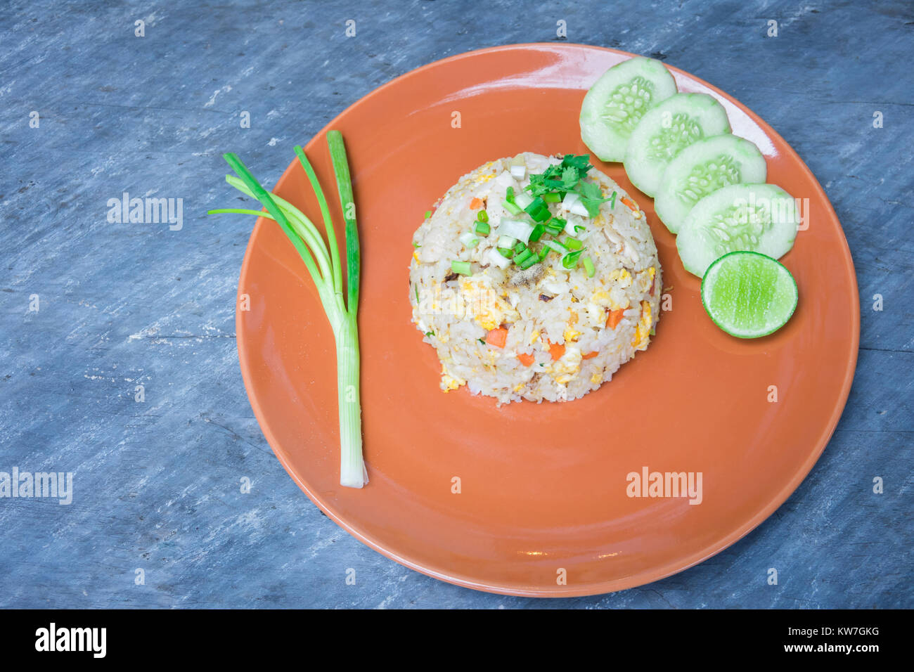 fried rice on table ,Thai cuisine on Stock Photo - Alamy