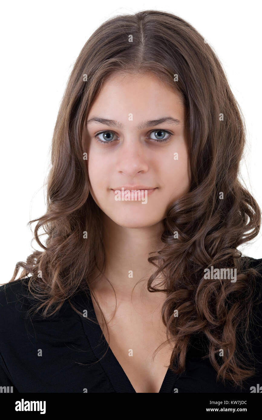Beautiful Smiling Woman Stock Photo - Alamy
