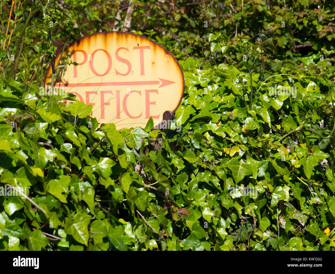 Old Post Office Sign, Isles of Scilly Stock Photo - Alamy