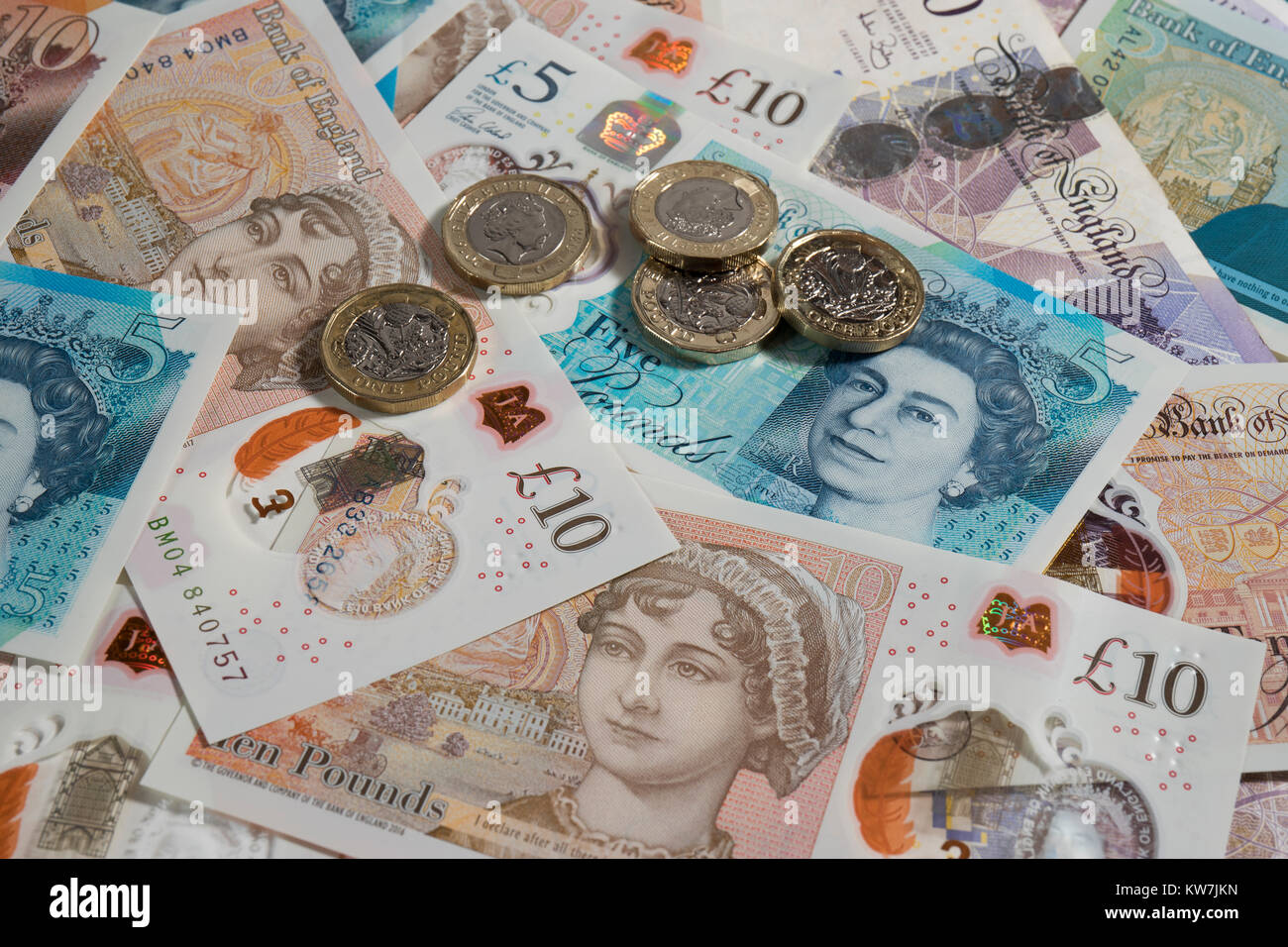 10 pound 20 pound notes sterling hi-res stock photography and images ...