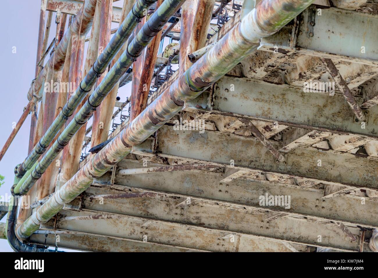 Disused steel structure in poor condition and much rust Stock Photo - Alamy