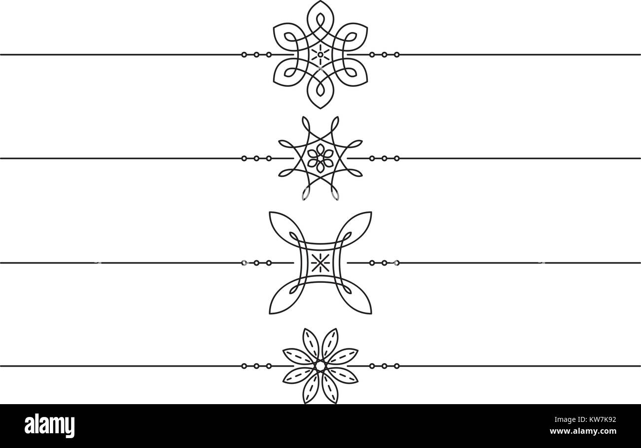 Mono Border Stock Vector Images - Alamy