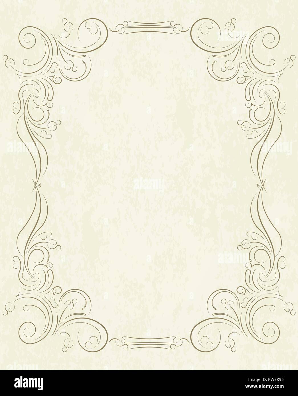 Blank Vintage Invitation Templates