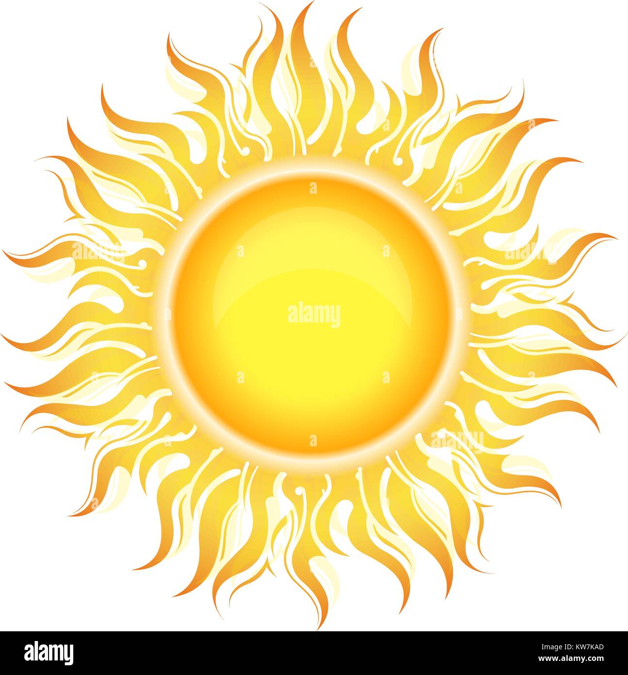 Decorative vector bright colorful sun symbol Stock Vector Image & Art ...
