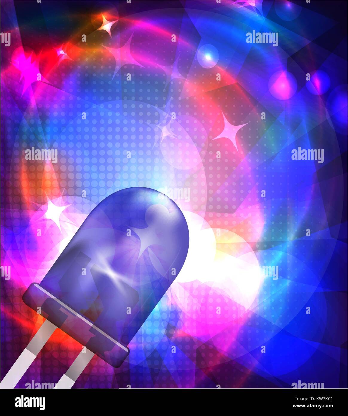 Designed with blue LED and rays. Colorful background for your design ...