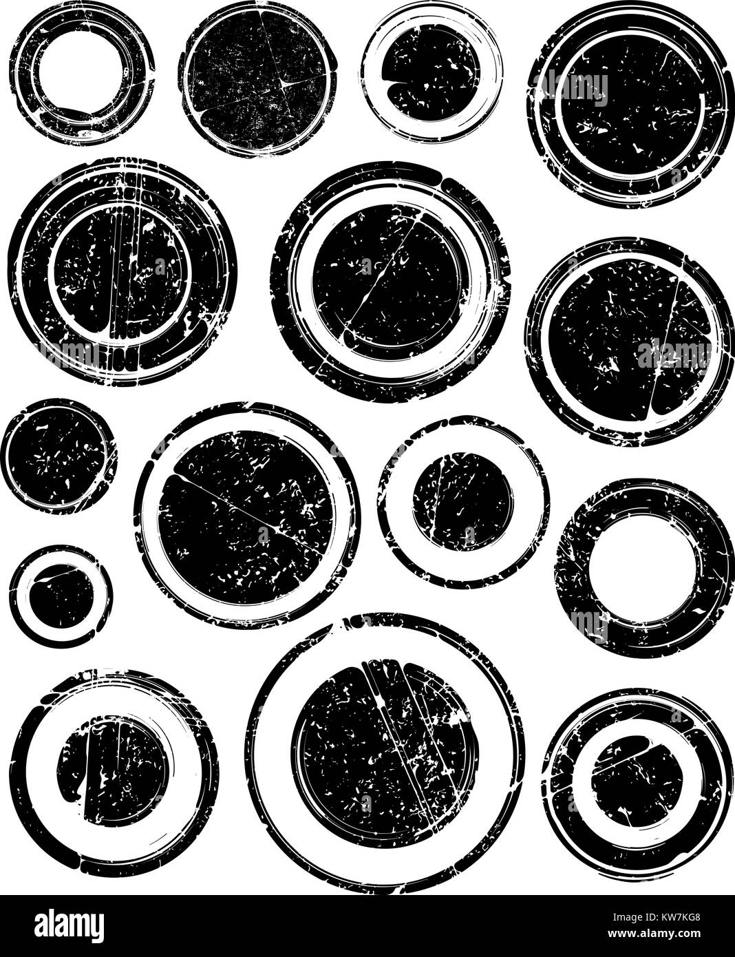 Big set of grunge black templates for rubber stamps Stock Vector Image ...
