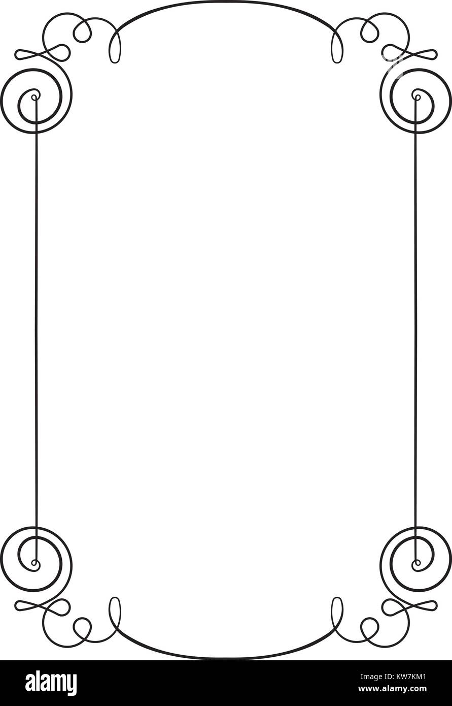 Elegant Border Clip Art Black And White