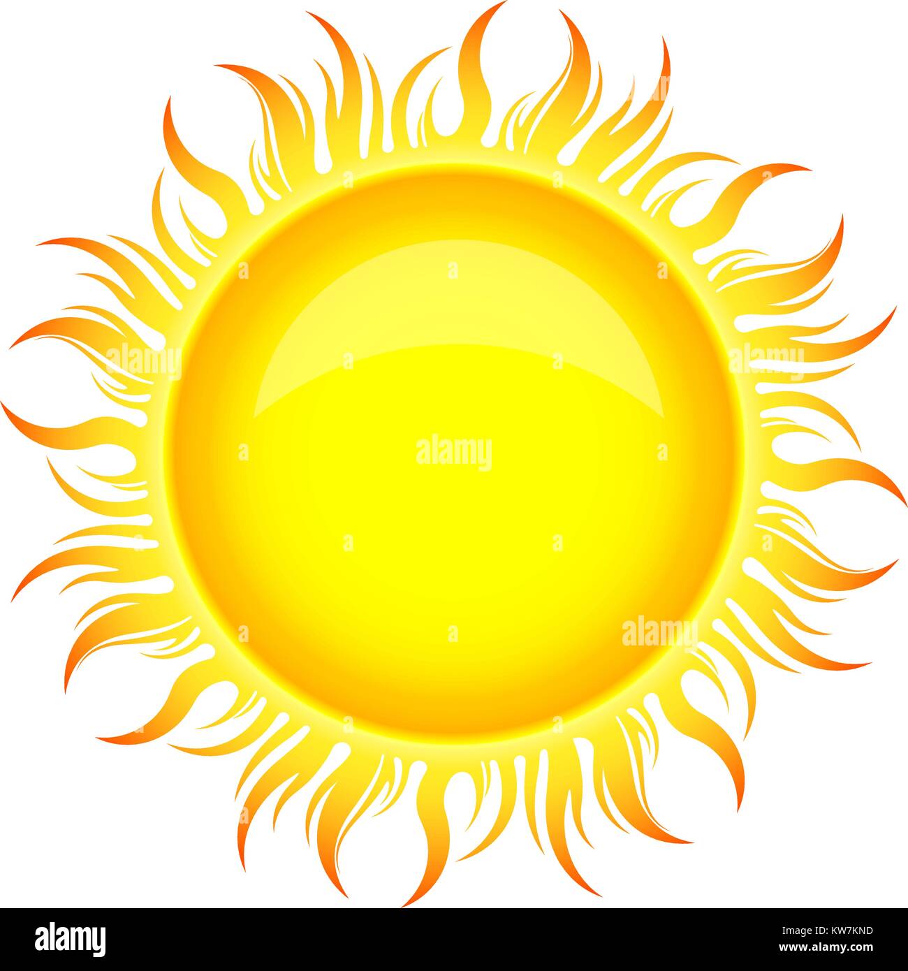 Decorative vector bright colorful sun symbol with long rays Stock ...