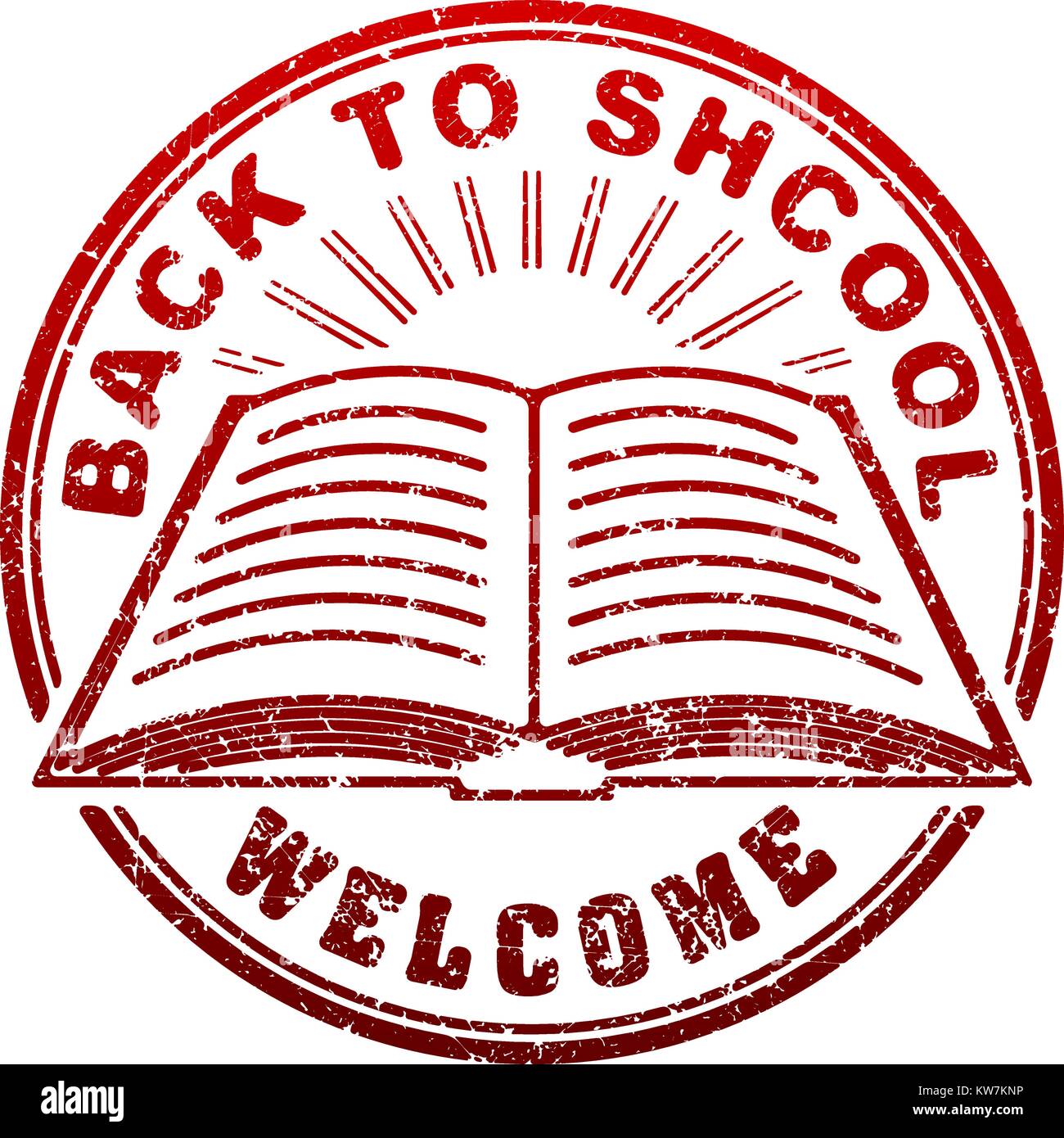 Back to school stamp Stock Vector Images - Alamy