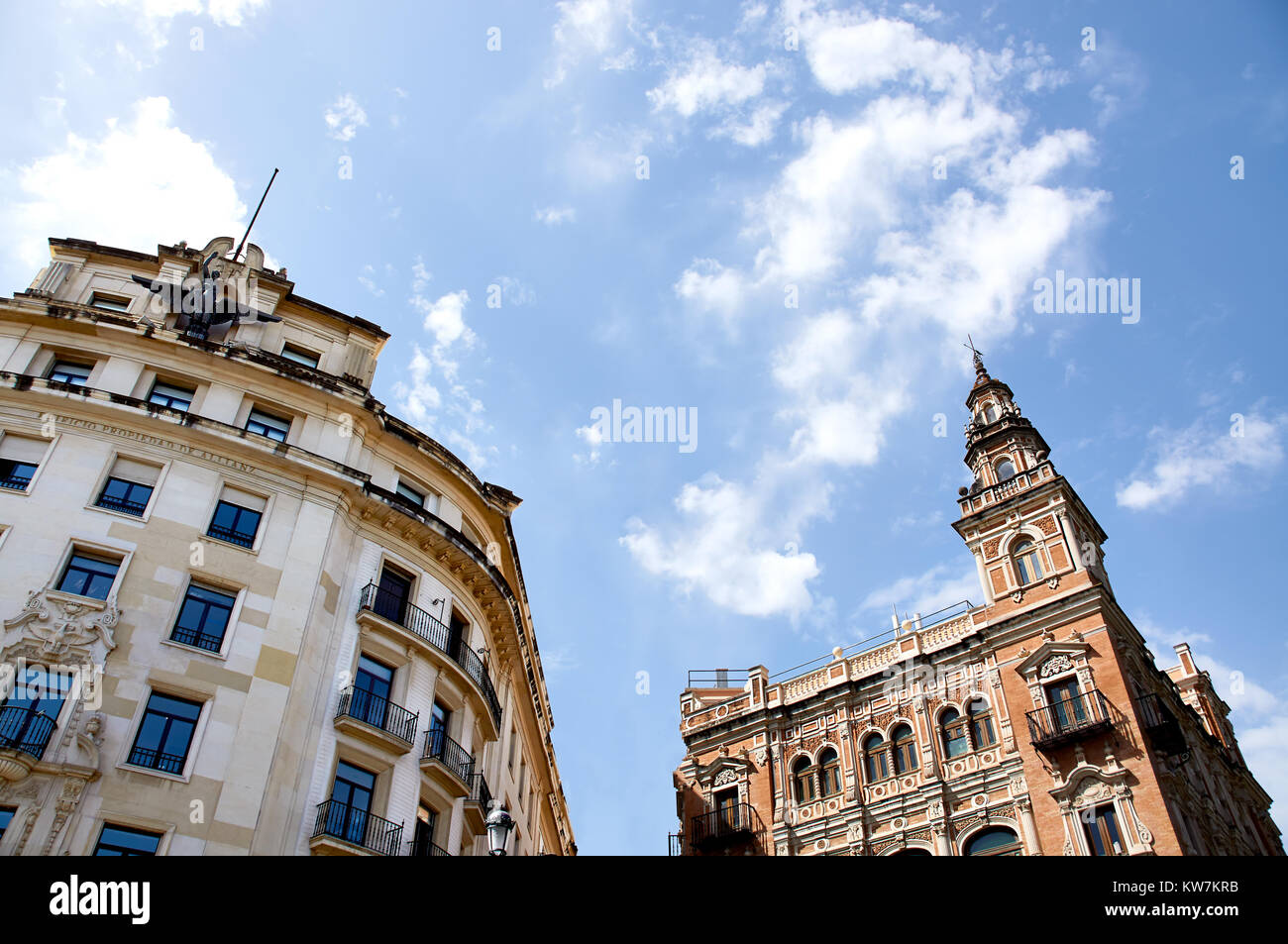 Historic buildings and monuments of Seville, Spain. Architectural ...