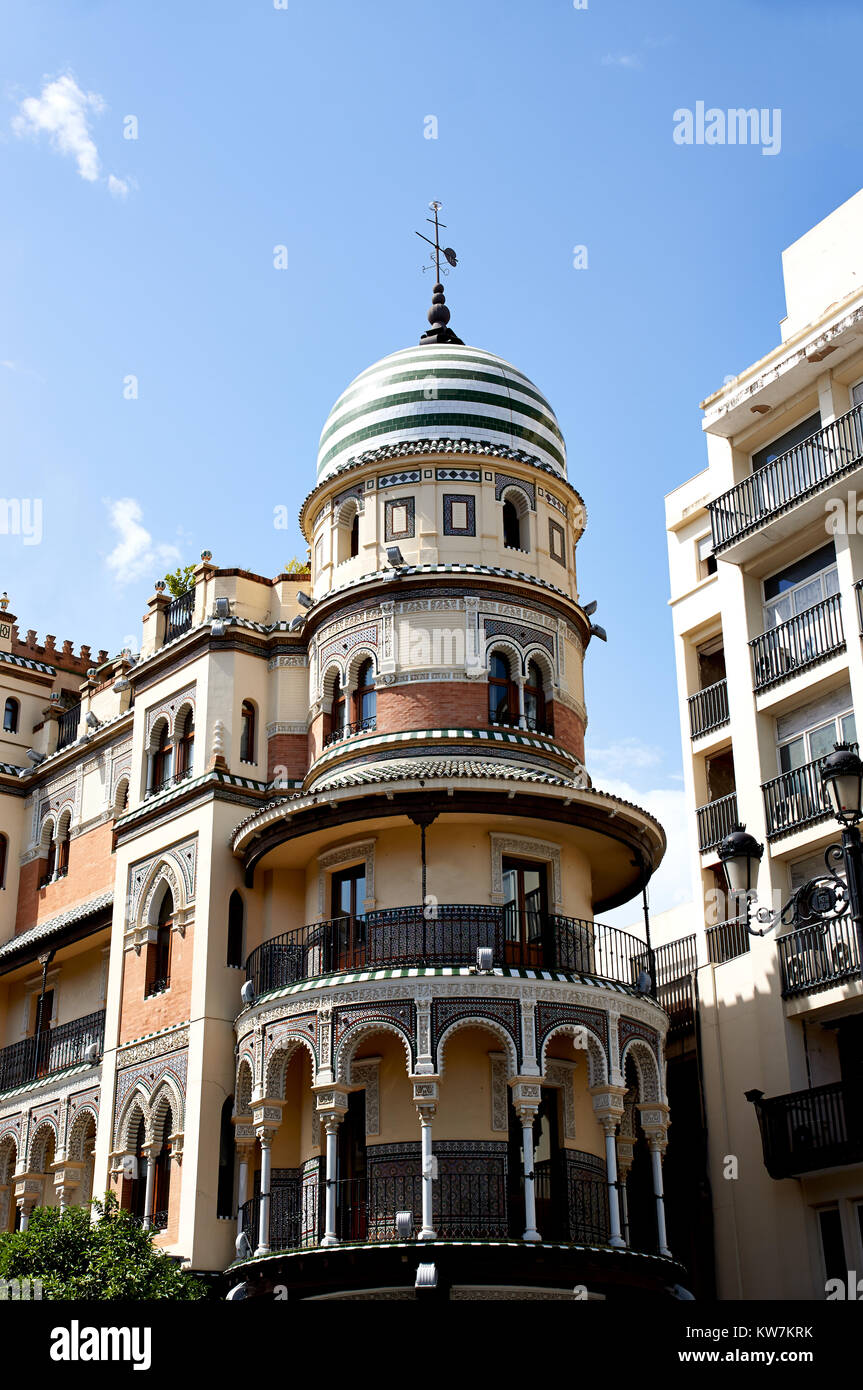 Historic buildings and monuments of Seville, Spain. Architectural ...
