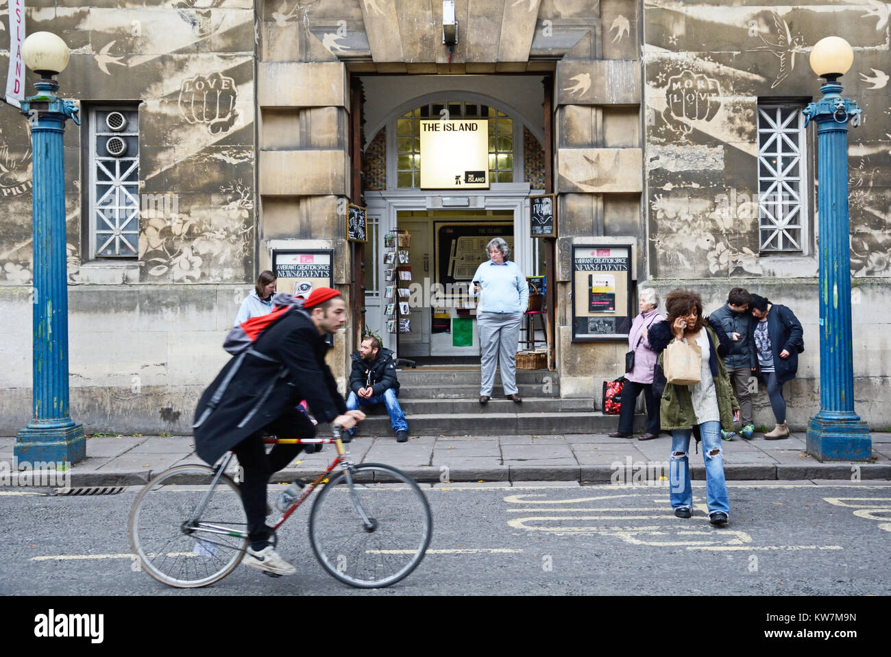 Busy street scene, in Bristol, England Stock Photo - Alamy