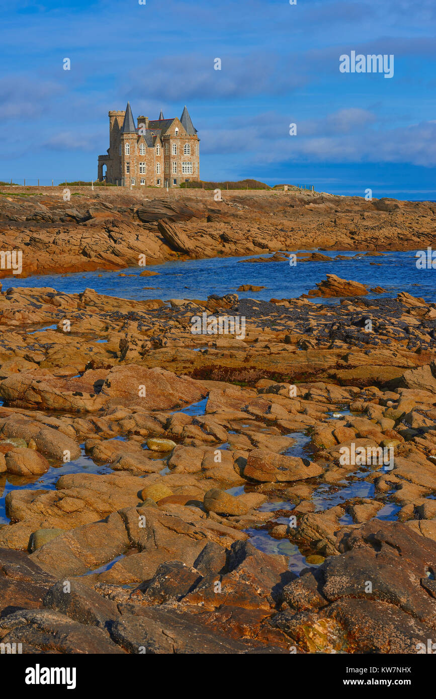 Turpault castle, Quiberon, Cote Sauvage, Wild Coast, Morbihan, Lorient ...