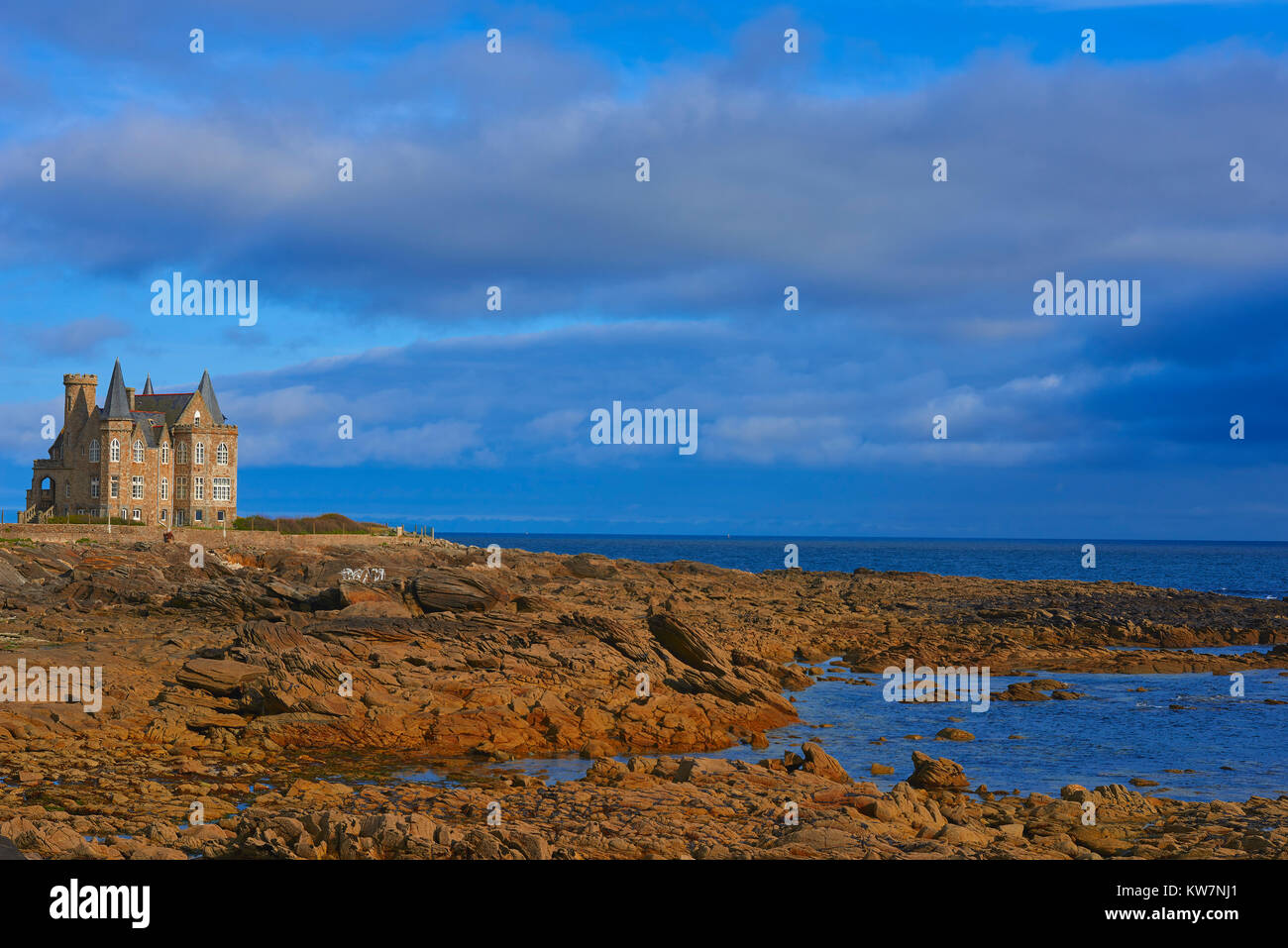 Turpault castle, Quiberon, Cote Sauvage, Wild Coast, Morbihan, Lorient ...