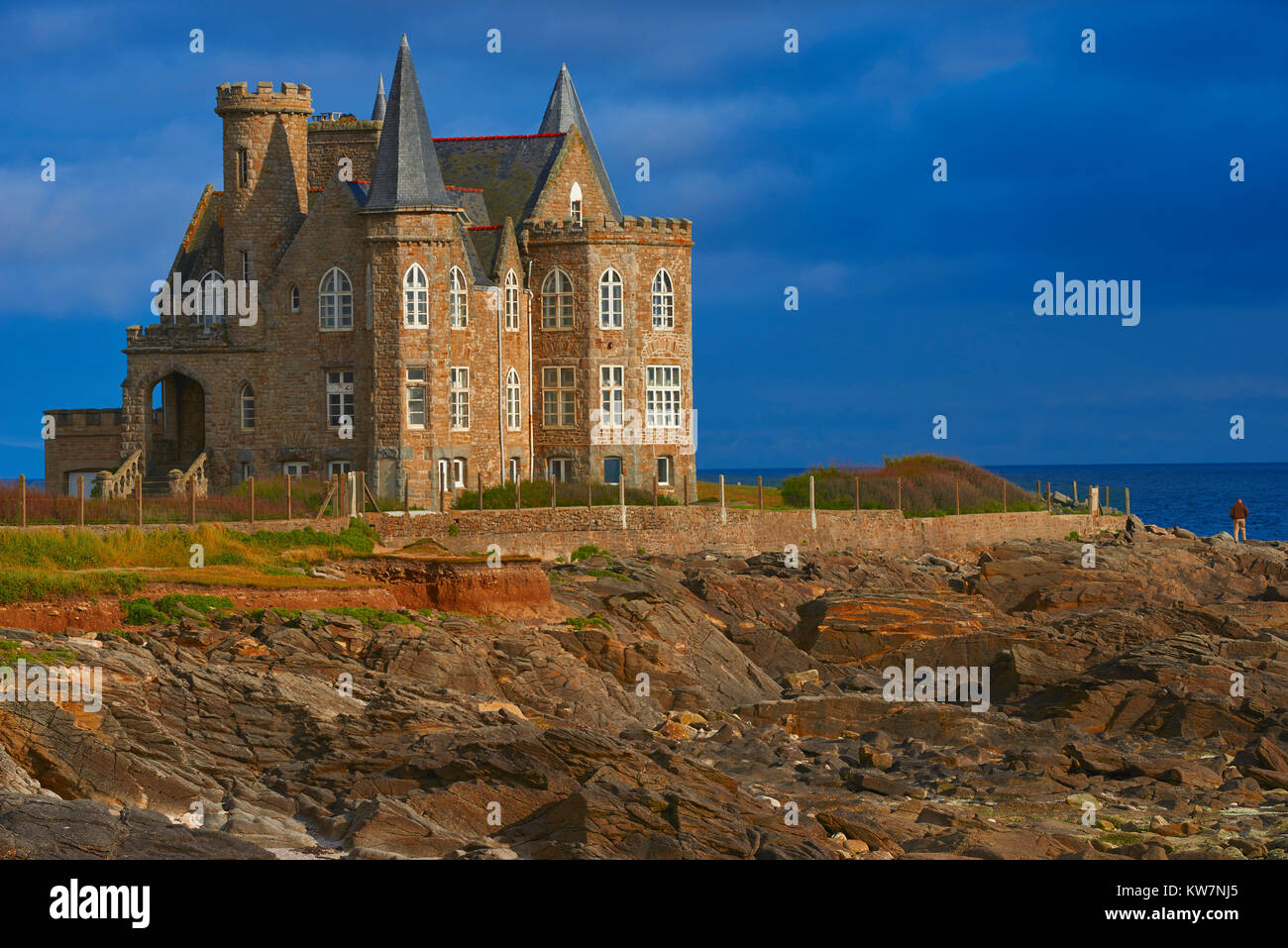 Turpault castle, Quiberon, Cote Sauvage, Wild Coast, Morbihan, Lorient ...