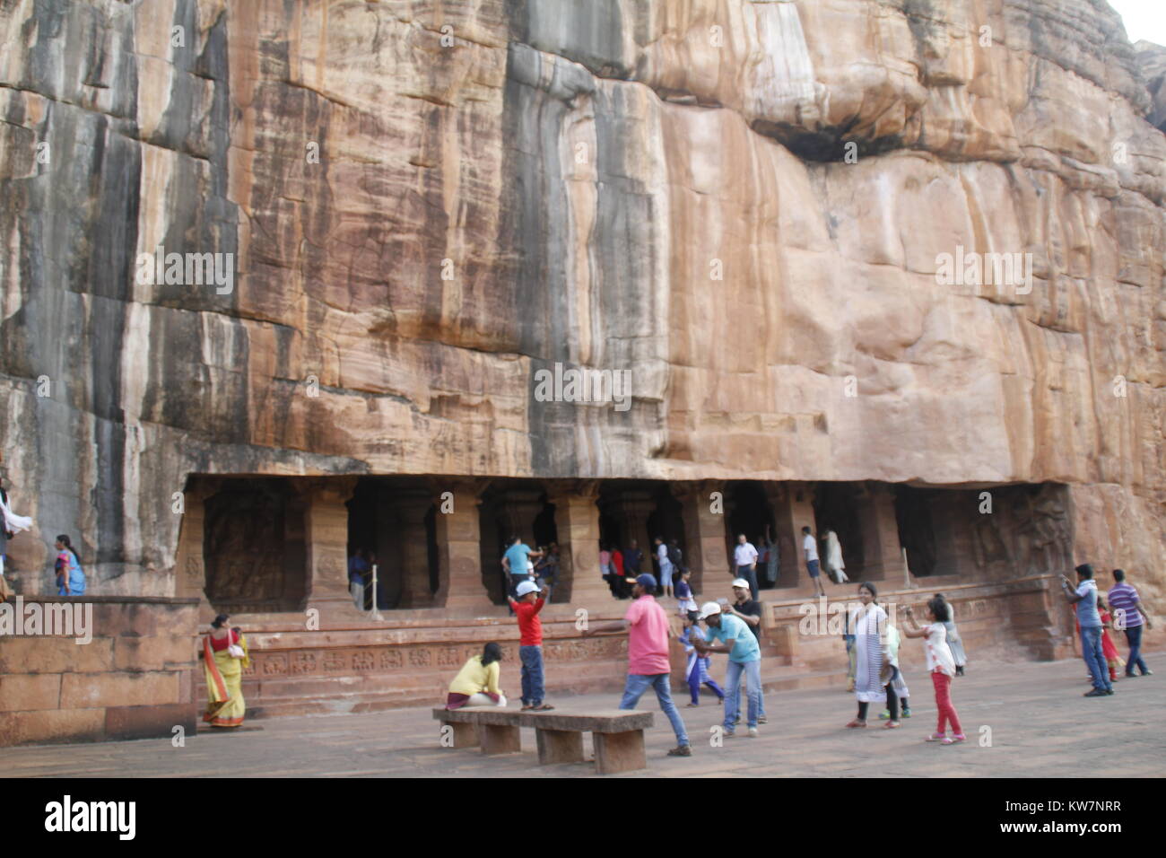 Cave temples at Badami, Karnataka, India Stock Photo - Alamy