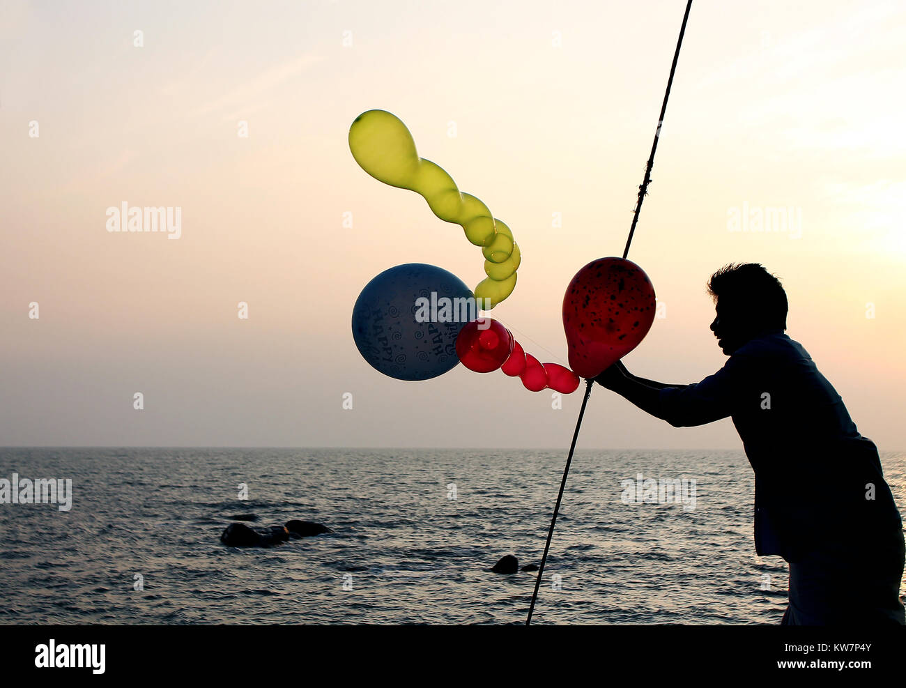 Indian balloon vendor hi-res stock photography and images - Alamy