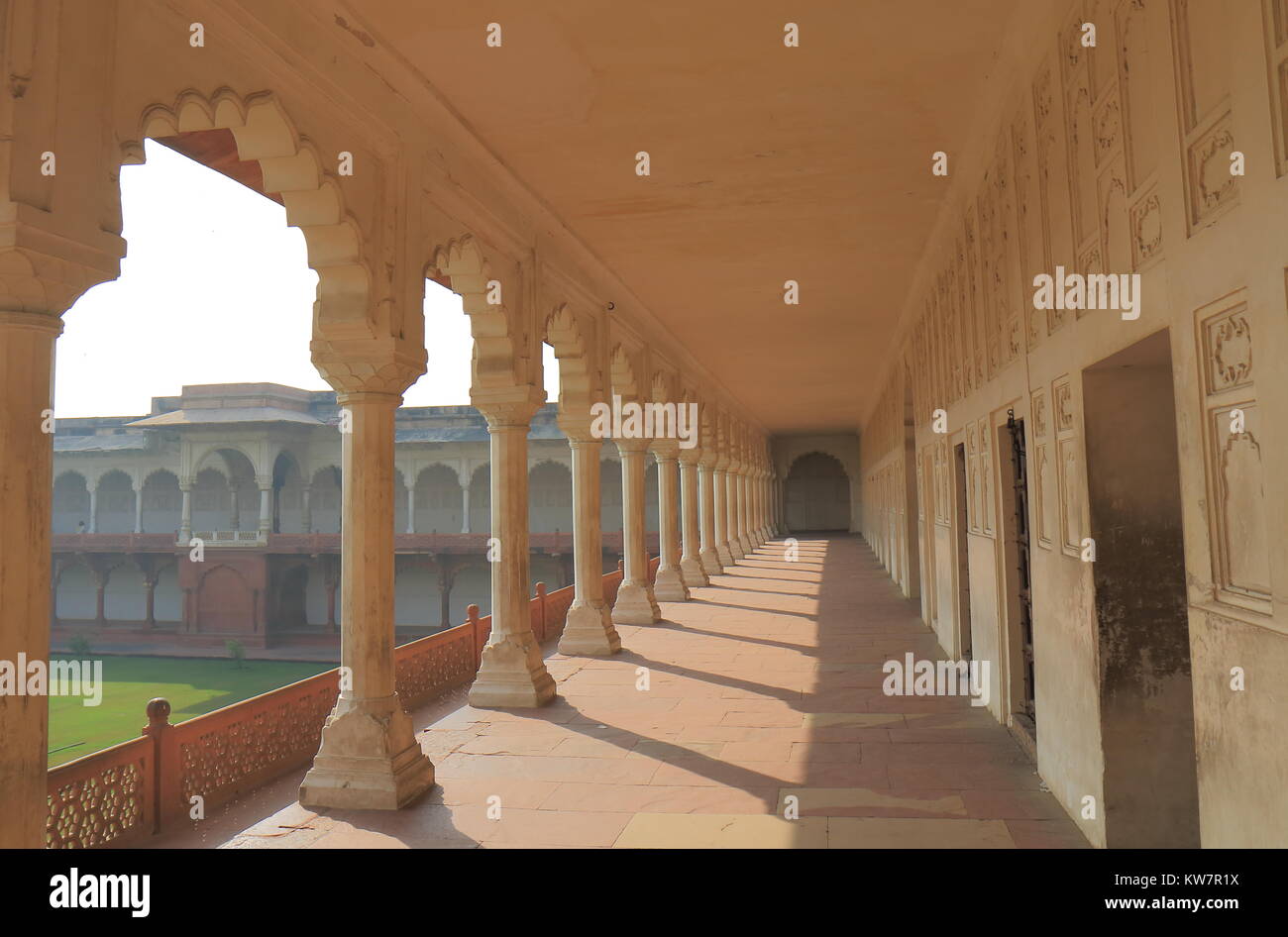 Agra fort historical architecture Agra India Stock Photo - Alamy