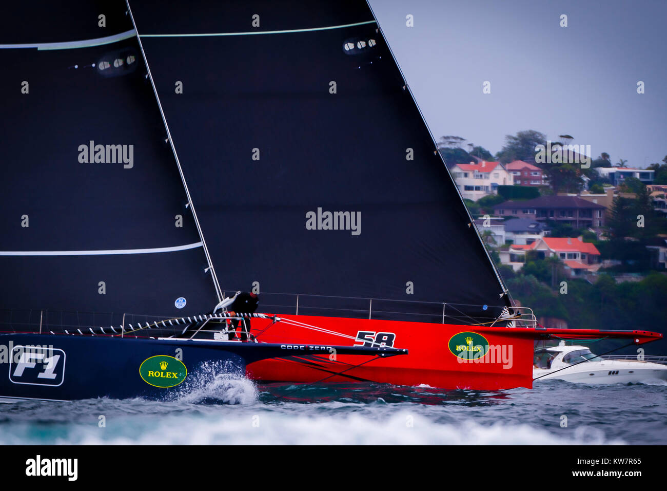 Black Jack skippered by Mark Bradford overtakes LDV Comanche skippered ...