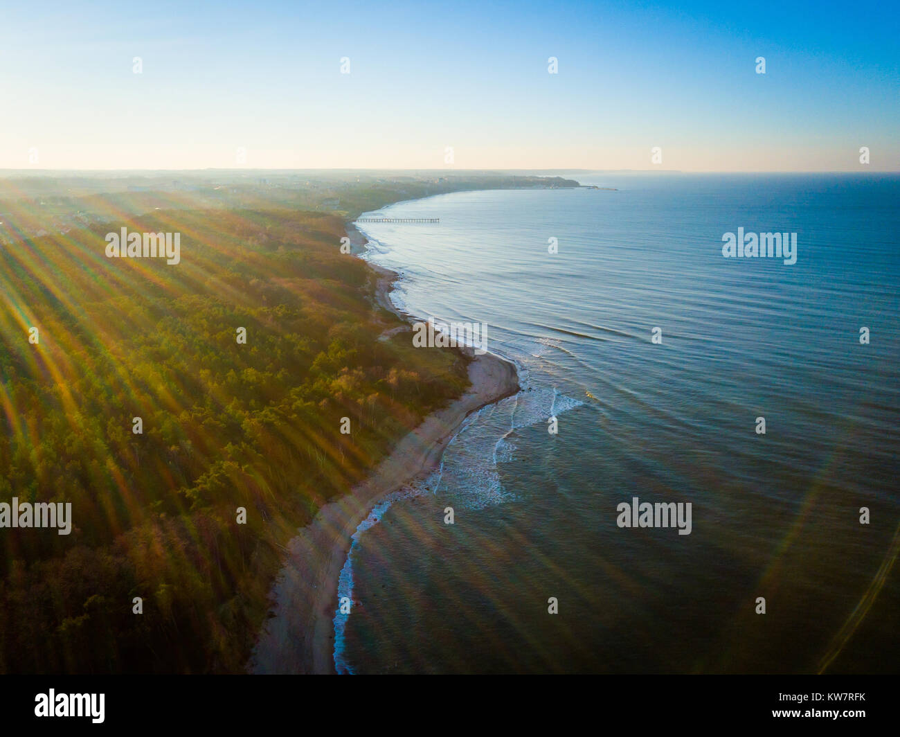 Aerial view beach in baltic hi-res stock photography and images - Alamy