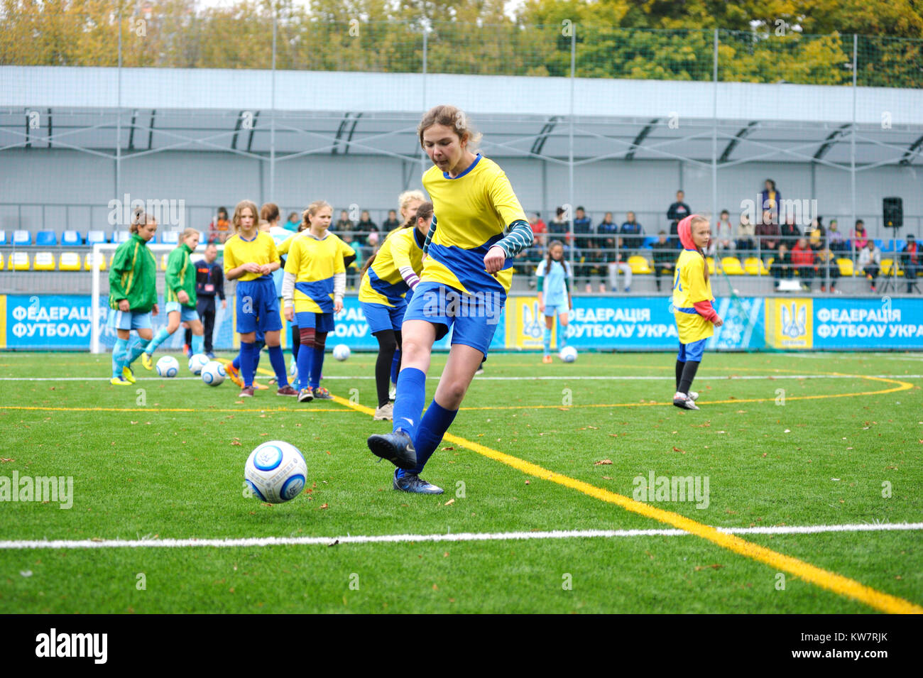 Girl football player attacking. Football Girls Ukraine Cup «EmPower ...