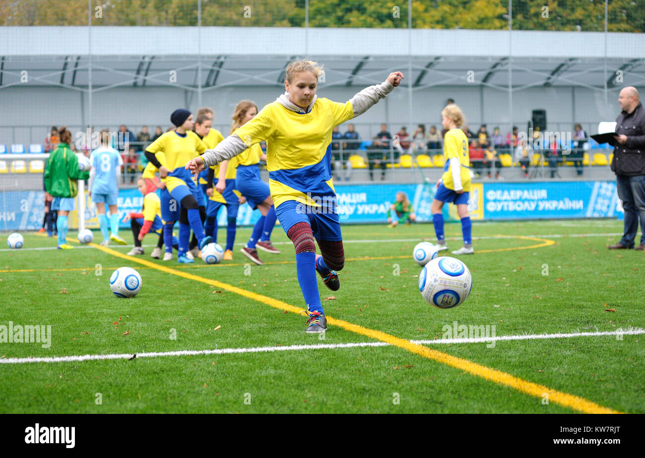 Girl football player attacking. Football Girls Ukraine Cup «EmPower ...