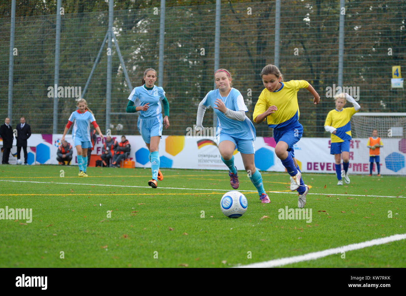 Girl football player attacking. Football Girls Ukraine Cup «EmPower ...