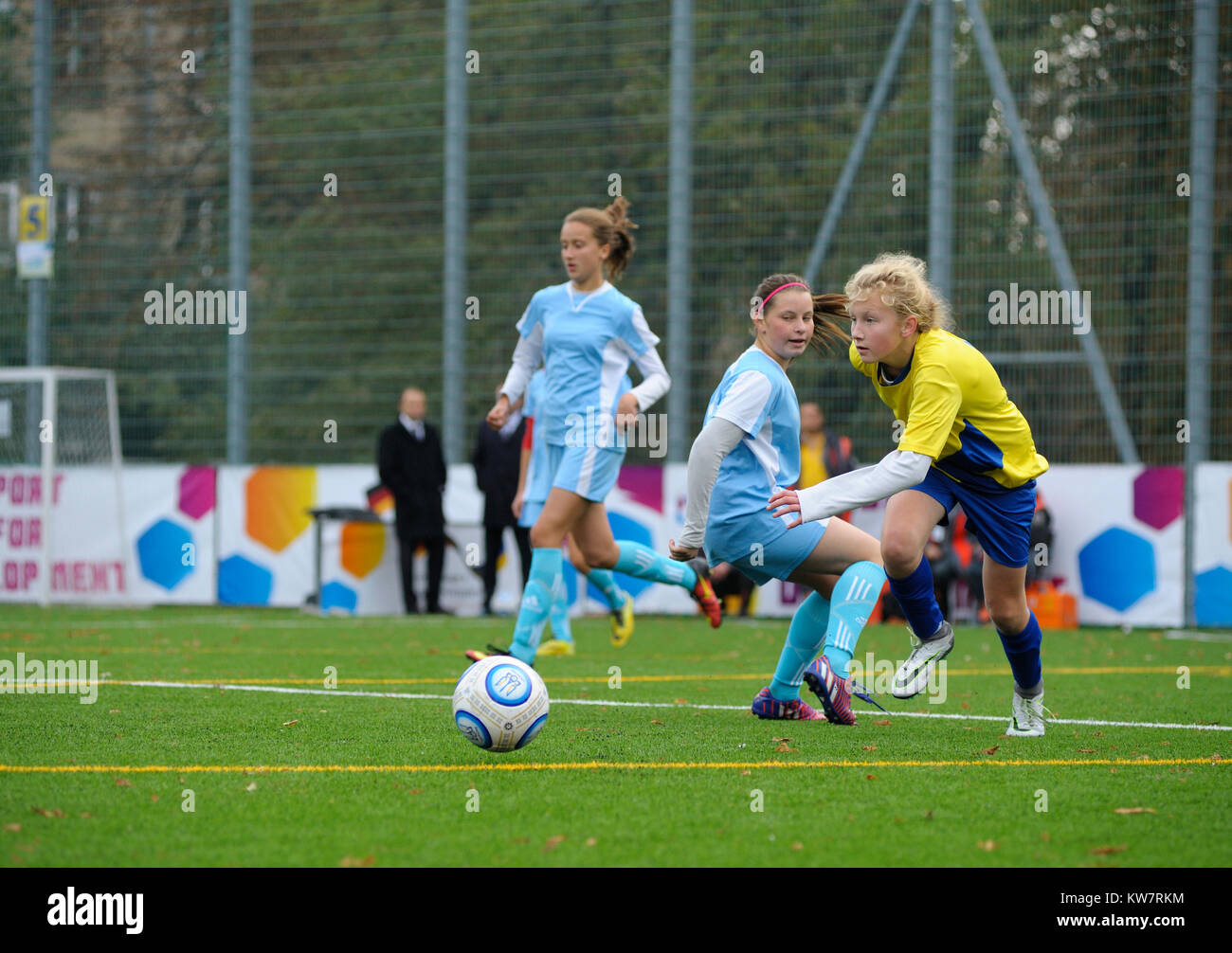 Girl football player attacking. Football Girls Ukraine Cup «EmPower ...