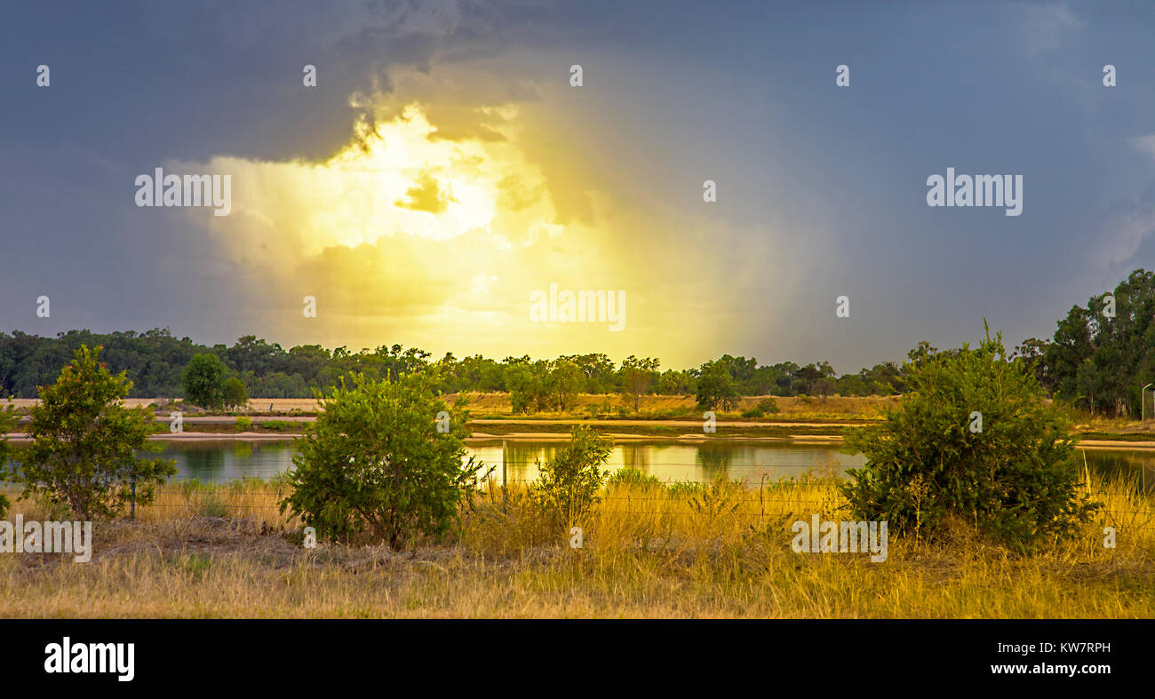 Thunderstorm in the outback at Dubbo New South Wales Australia Stock ...