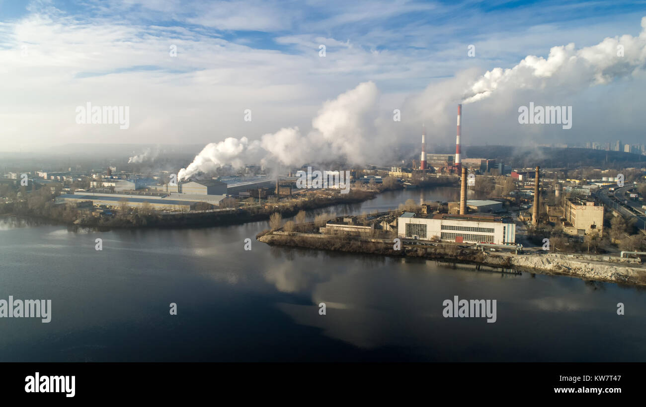 Factory waste pollution river hi-res stock photography and images - Alamy