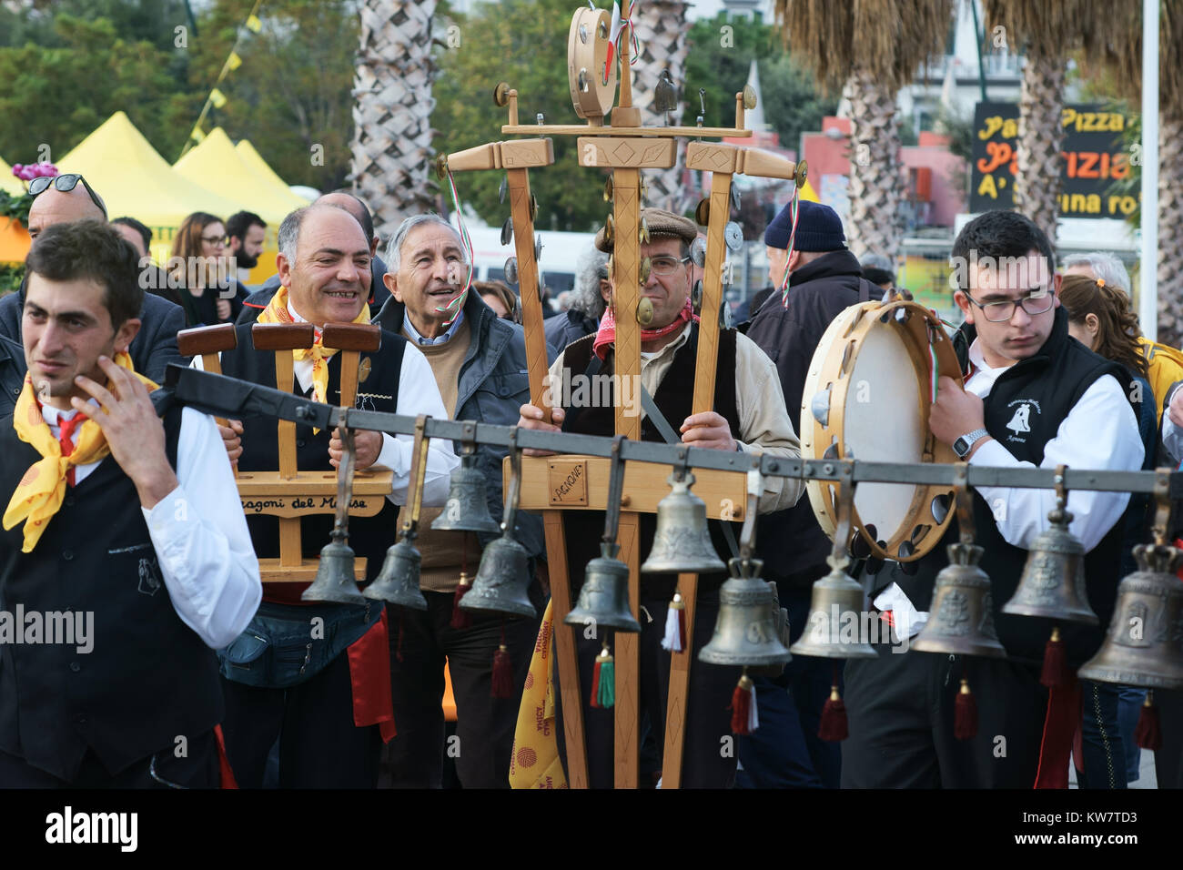 Traditional Italian music exhibition in Naples, Italy - Coldiretti fest ...
