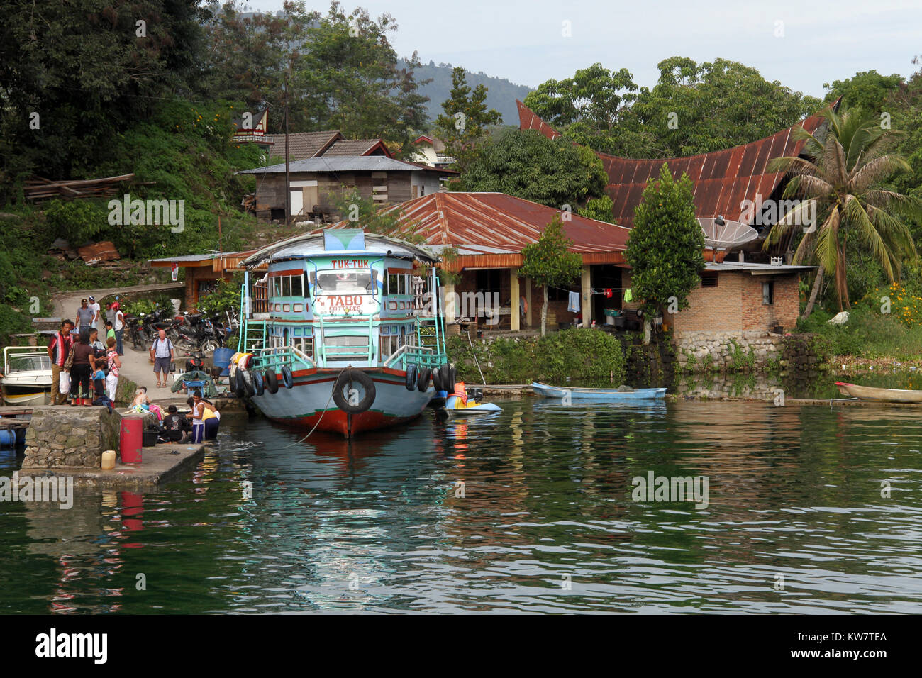 Boat on lake toba samosir hi-res stock photography and images - Alamy