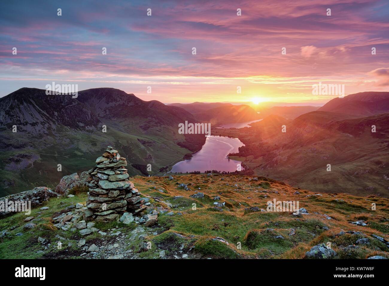 Buttermere sunset hi-res stock photography and images - Alamy