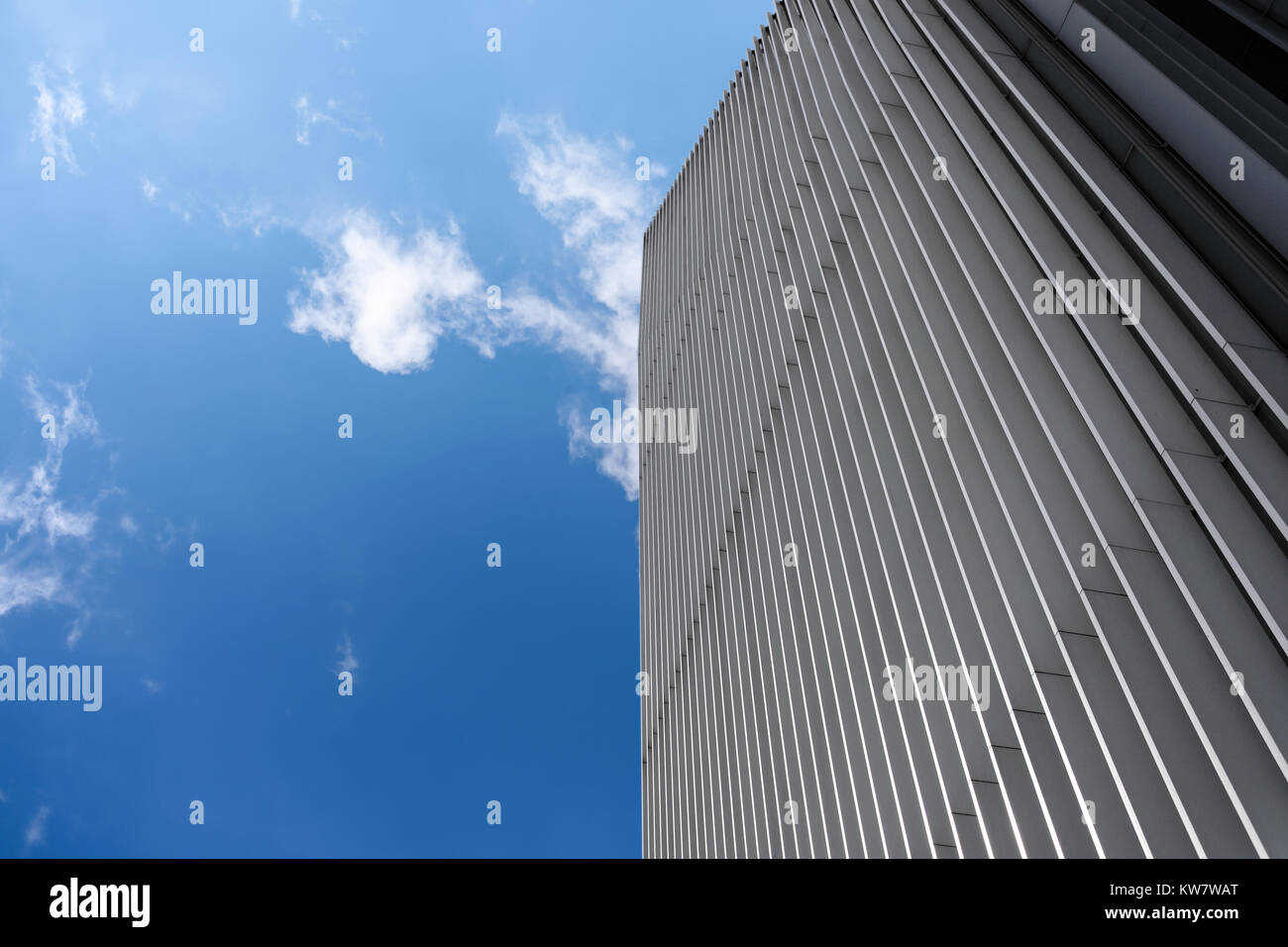 Composite image of a modern architecture background - metal skyscraper ...