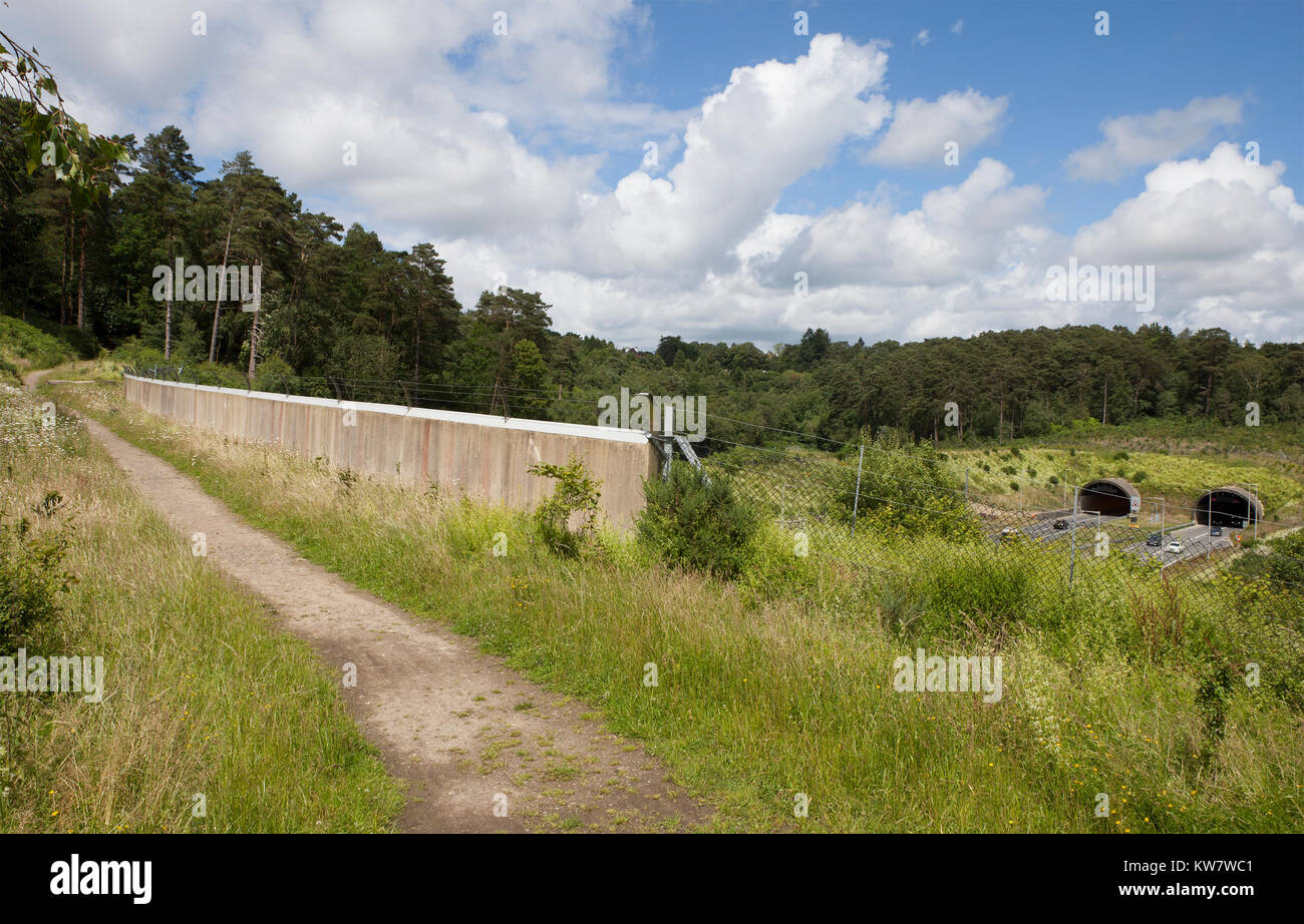 Miss James' Bridge and the Hindhead Tunnel Stock Photo - Alamy