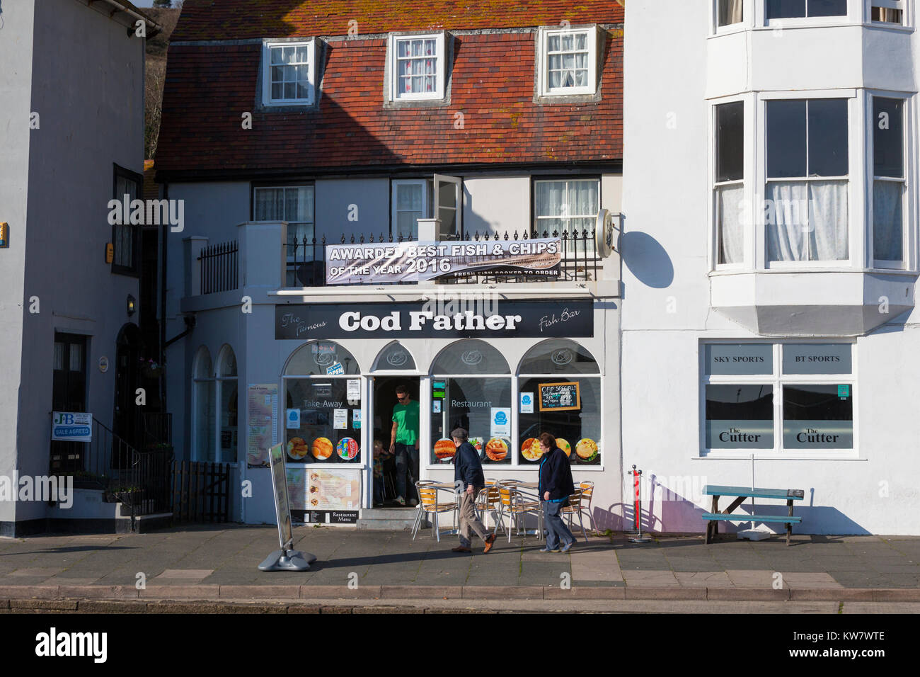 The Cod Father, fish bar, Hastings, East Sussex Stock Photo - Alamy