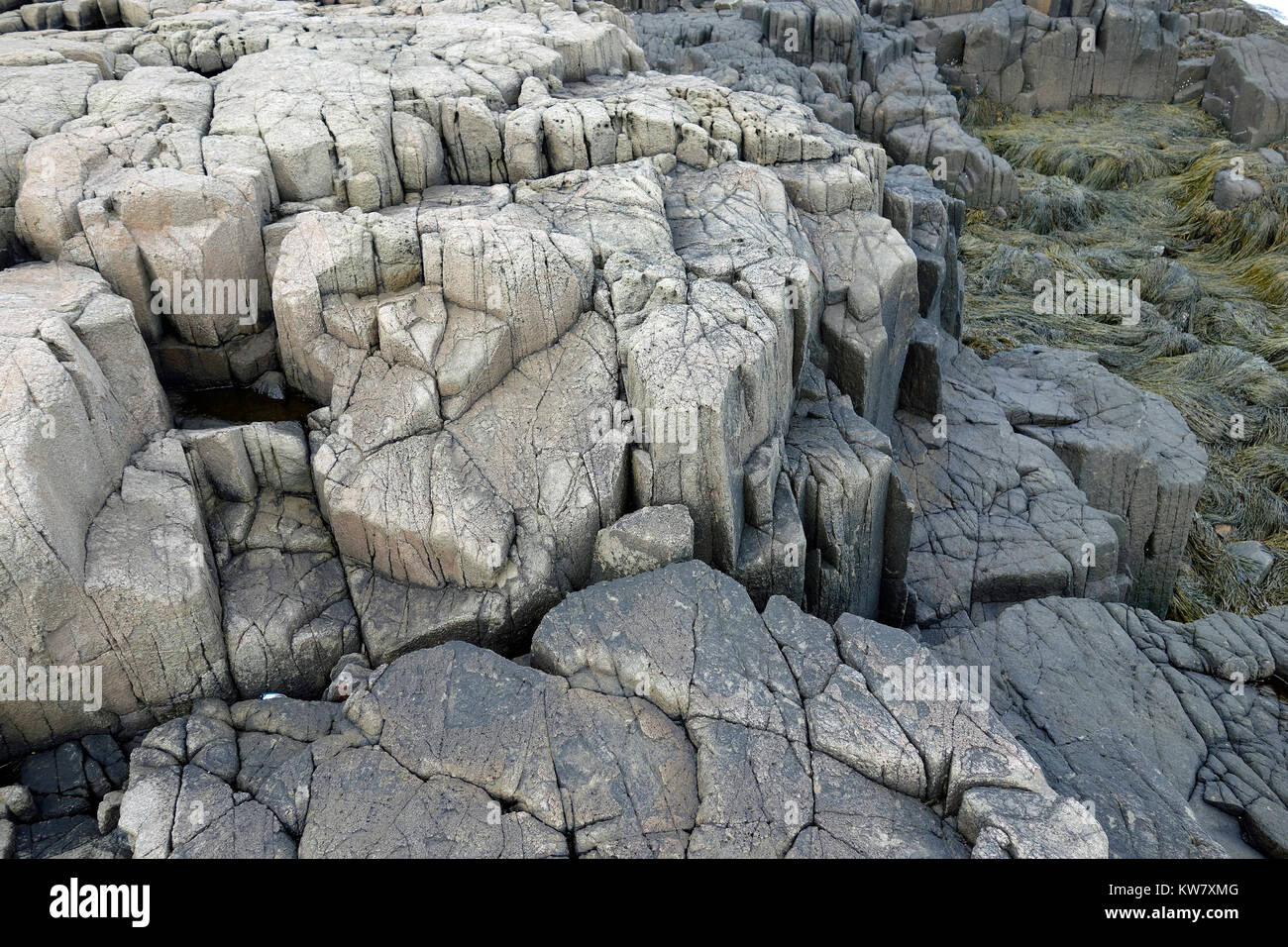 Basalt rock columns Stock Photo - Alamy