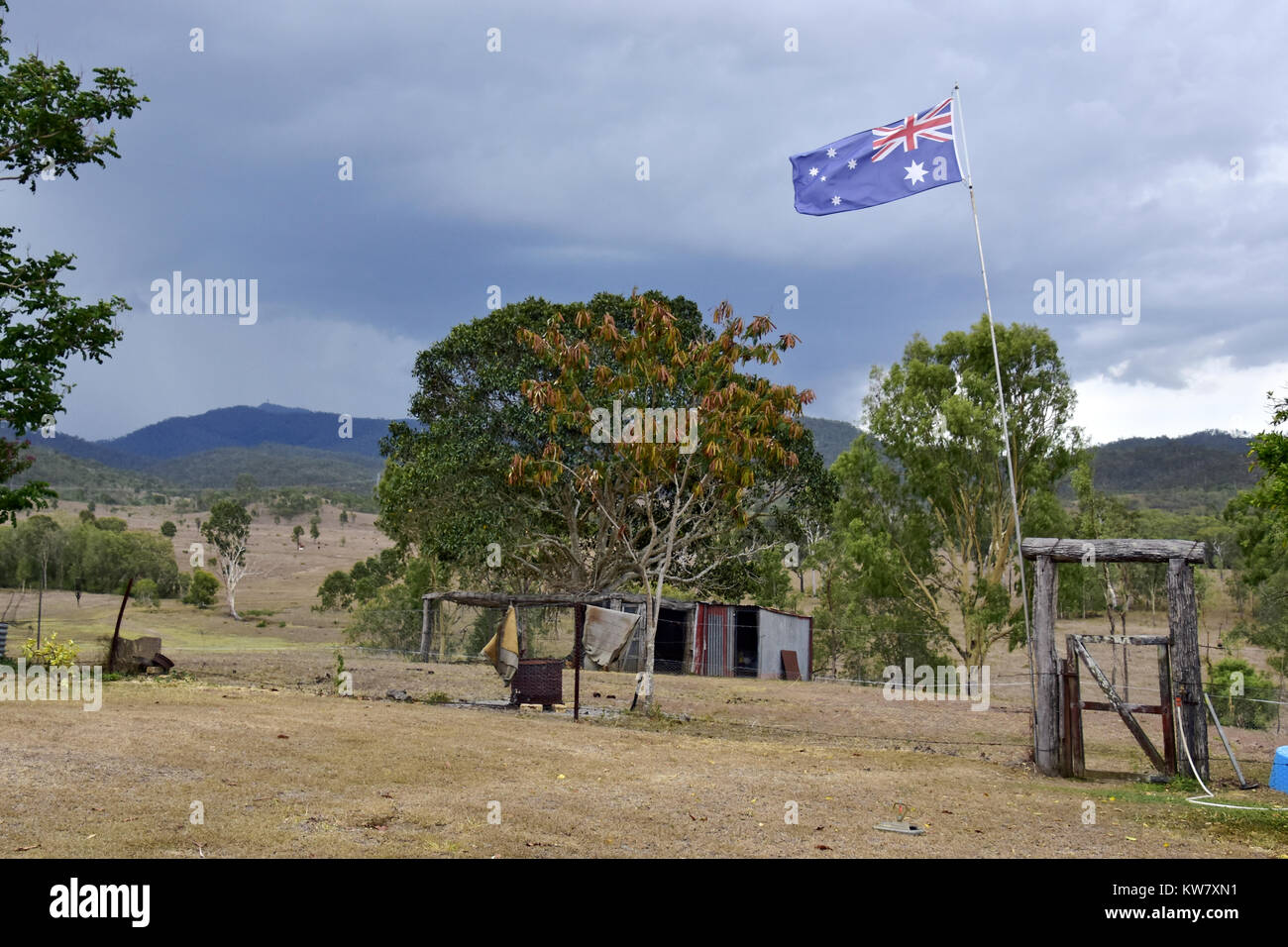Australian blue ensign flag hi-res stock photography and images - Alamy