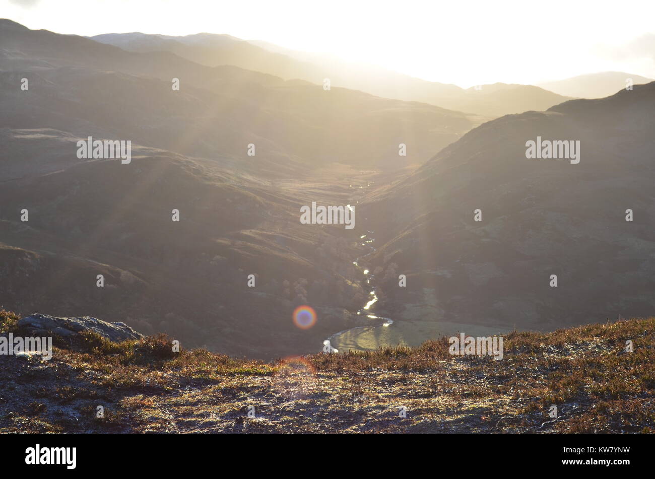 Scottish Highlands Sunset Stock Photo - Alamy