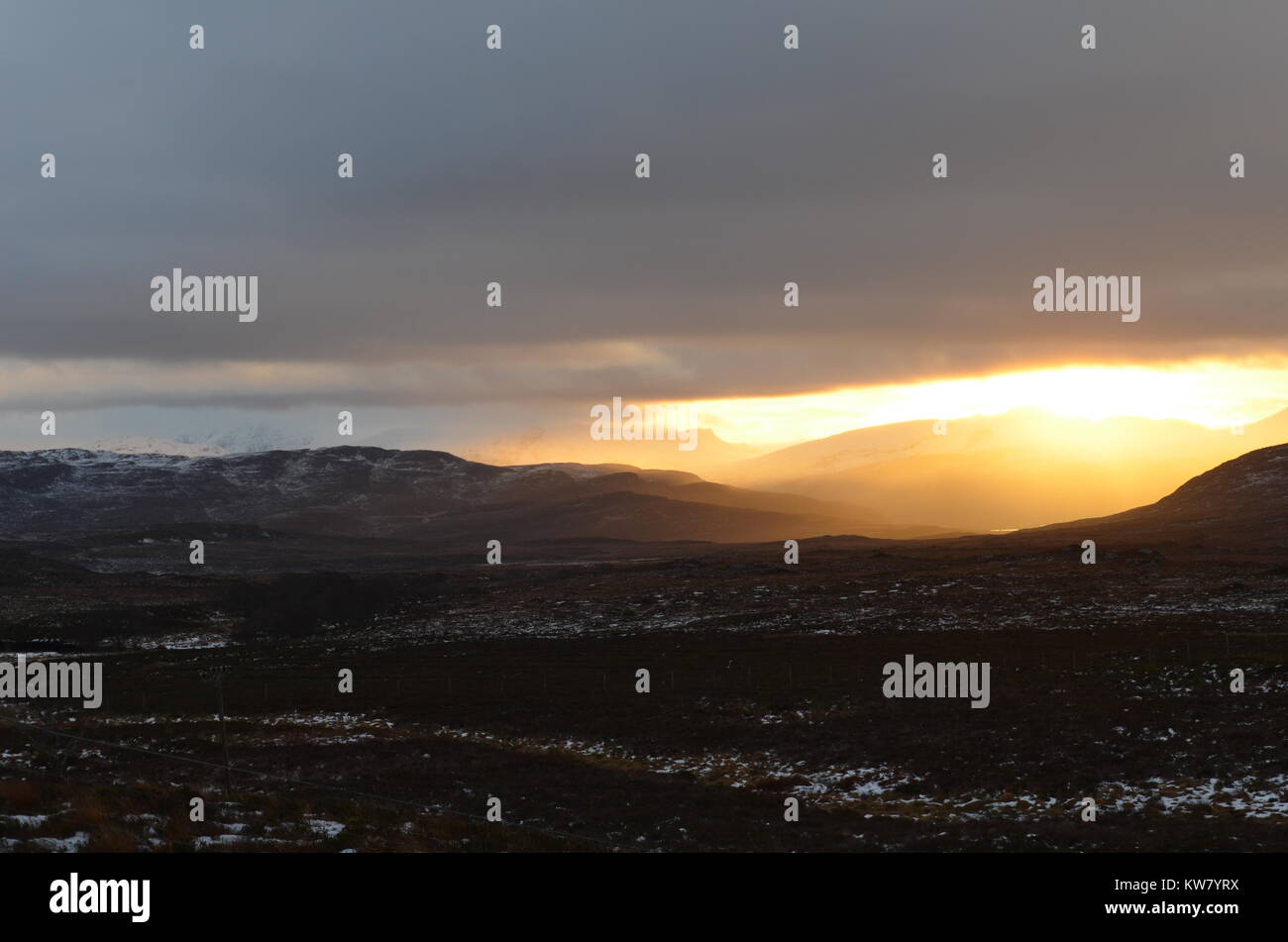 Scottish highland sunset hi-res stock photography and images - Alamy