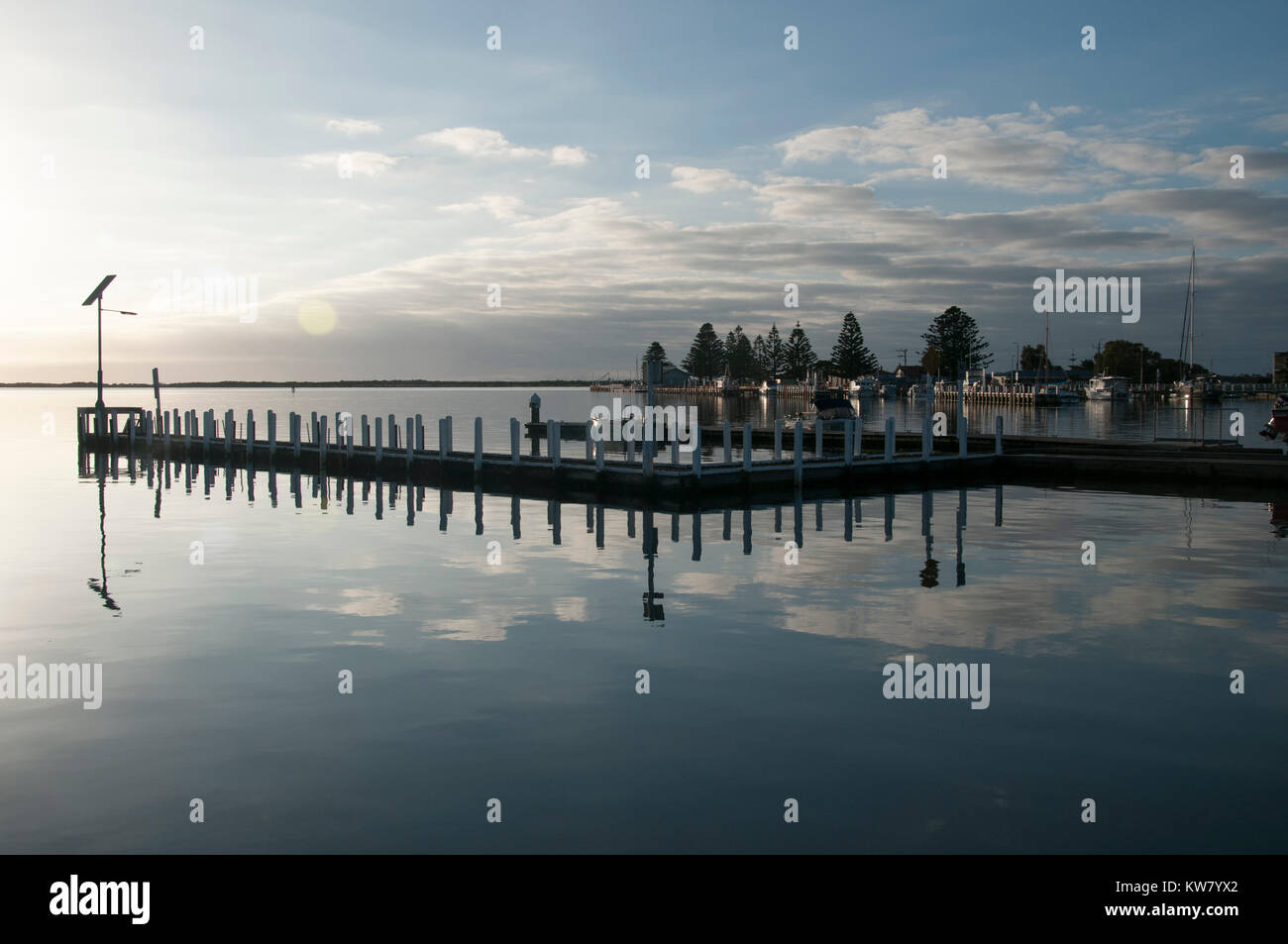 Waterfront at the historic village of Port Albert, South Gippsland ...