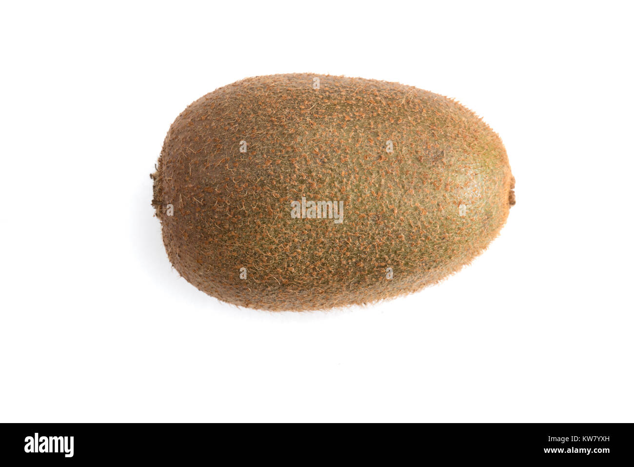 Single whole Kiwi fruit isolated on white background Stock Photo - Alamy
