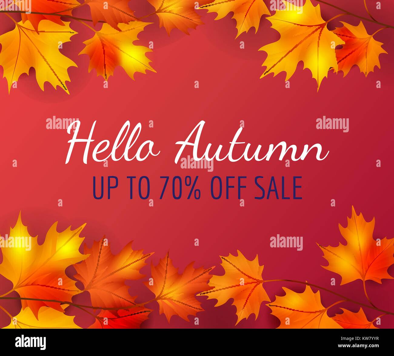 Autumn seasonal background Stock Vector Images - Alamy