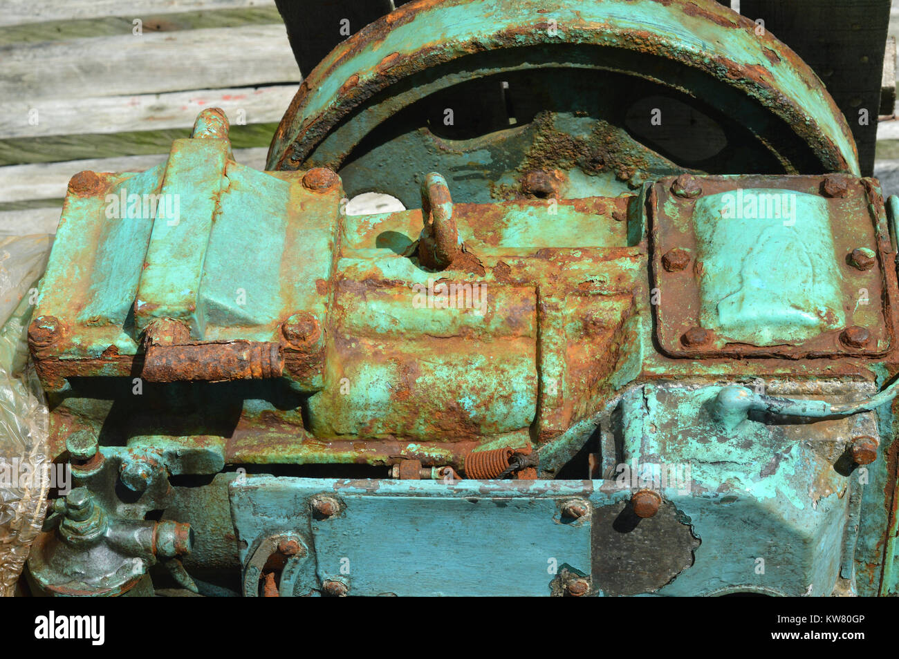 Old diesel engine Stock Photo - Alamy