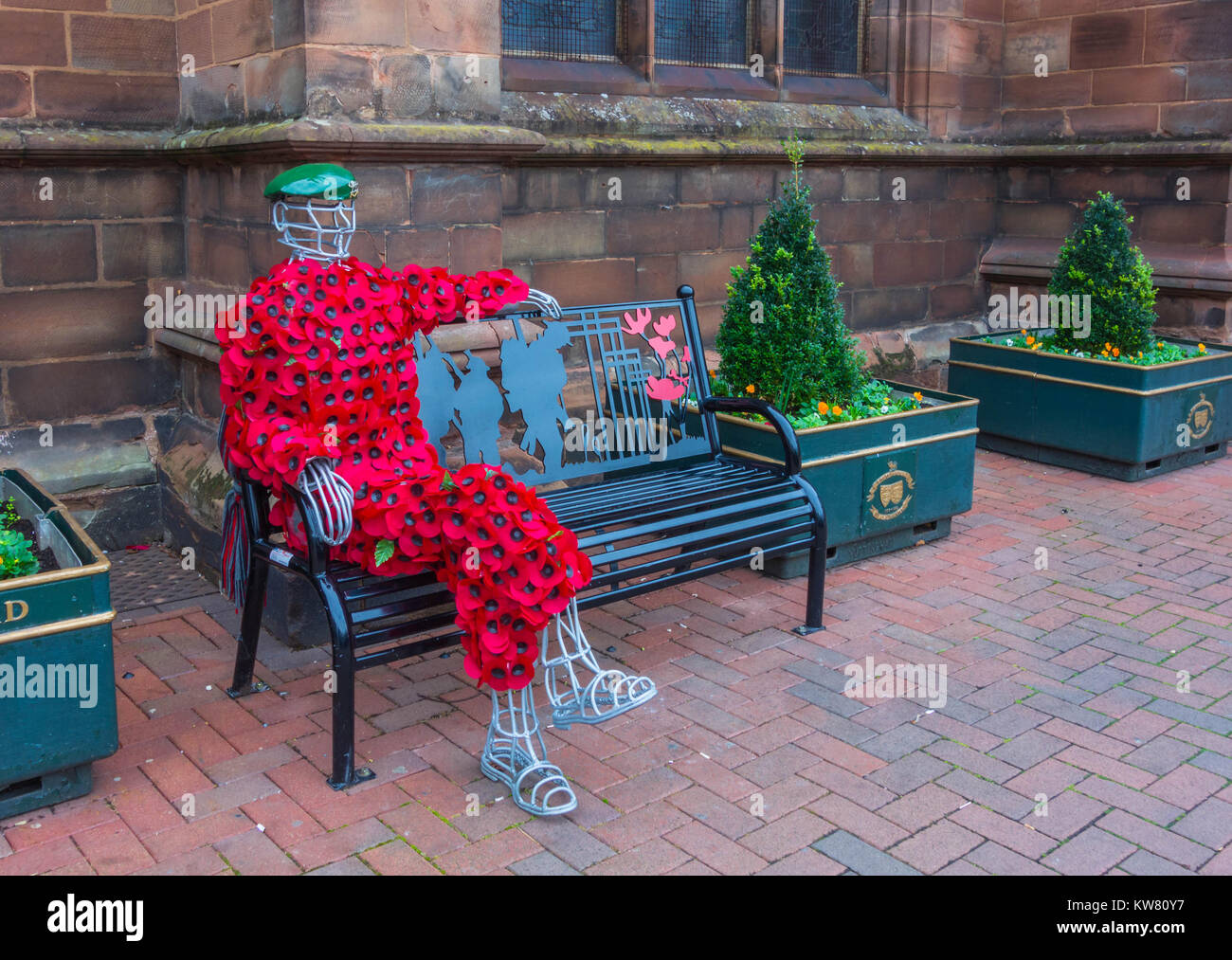 Mr Poppy Man who commemorates the centenary of the start of World War 1 ...