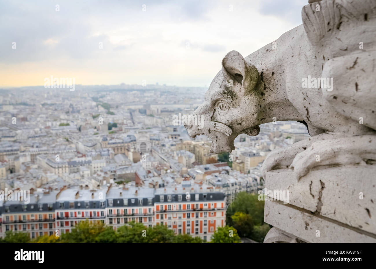 Paris View from Sacre Coeur Basilica in France Stock Photo - Alamy
